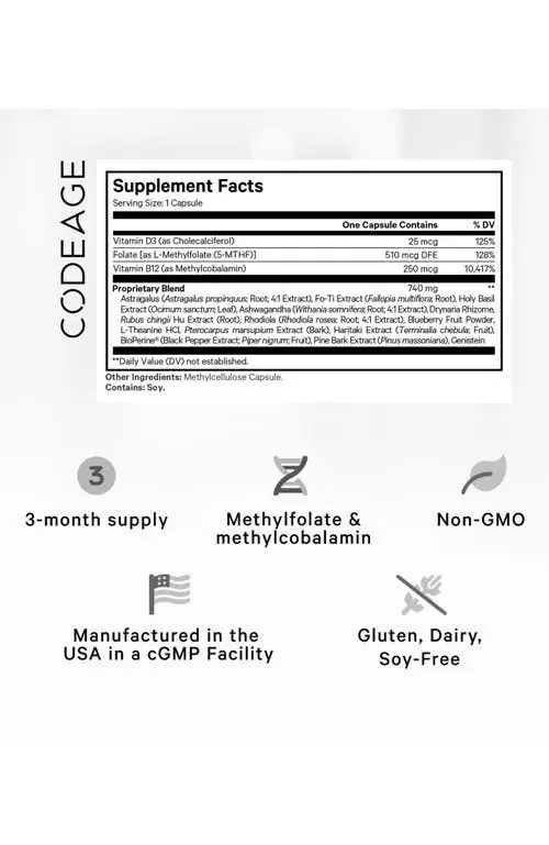 CODEAGE Ultra Life Telomeres Folate 5-mthf