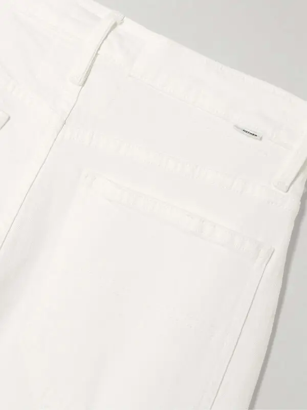 MOTHER The Stud Finder Sneak High-rise Straight-leg Jeans