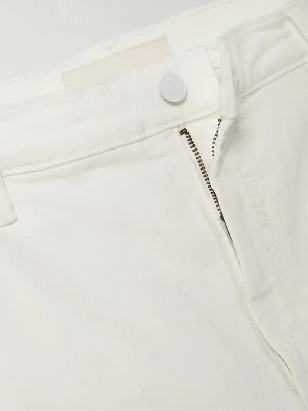 MOTHER The Stud Finder Sneak High-rise Straight-leg Jeans