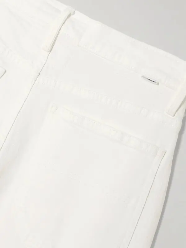 MOTHER The Stud Finder Sneak High-rise Straight-leg Jeans