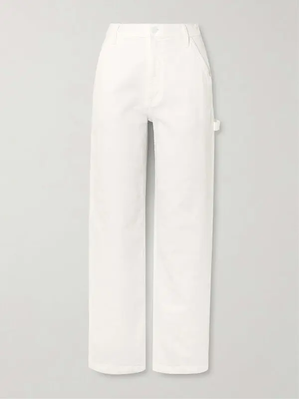 MOTHER The Stud Finder Sneak High-rise Straight-leg Jeans