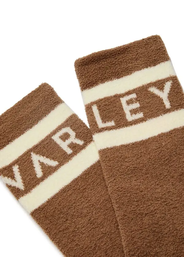 Varley Spencer Logo Terry Socks - Brown