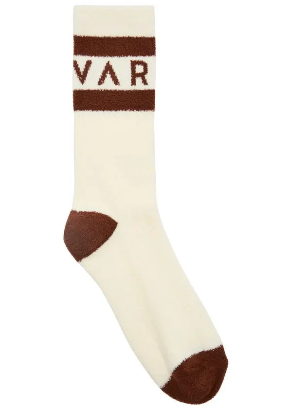 Varley Spencer Logo Terry Socks - White
