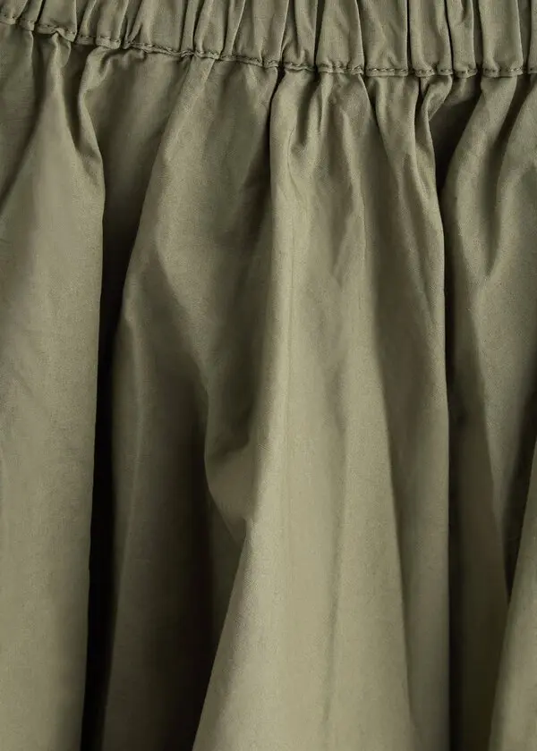 Free People Gaia Pleated Mini Skirt - Khaki