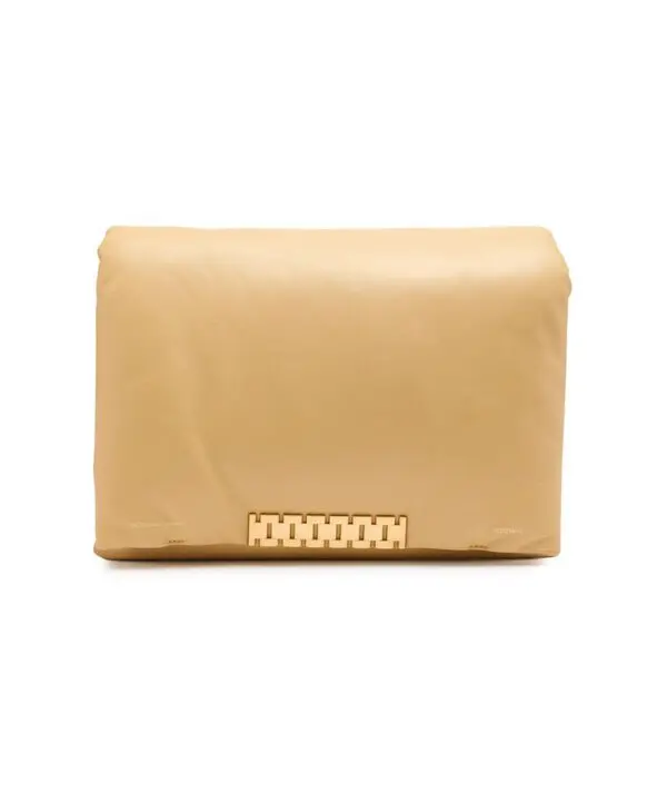 Victoria Beckham Puffy Jumbo Chain Leather Shoulder Bag