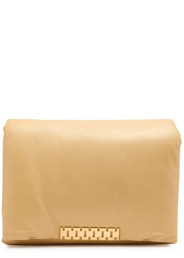 Victoria Beckham Puffy Jumbo Chain Leather Shoulder Bag