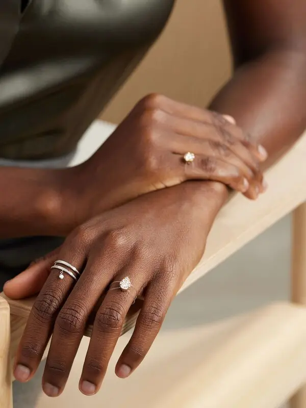 PERSEE Floating Diamond And 18-karat Ring