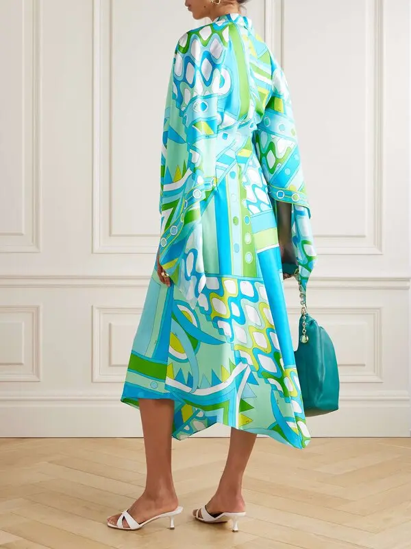 Emilio Pucci Printed Silk-twill Kaftan