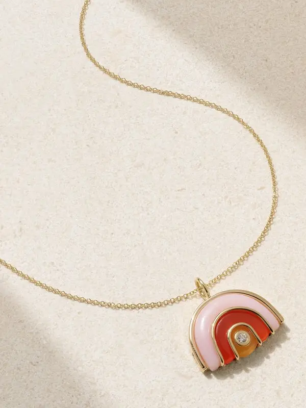 Brent Neale Small Marianne Multi-stone Necklace - Gold