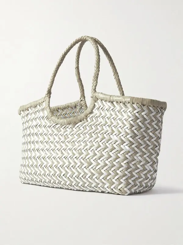 Dragon Diffusion Nantucket Large Woven Leather Tote