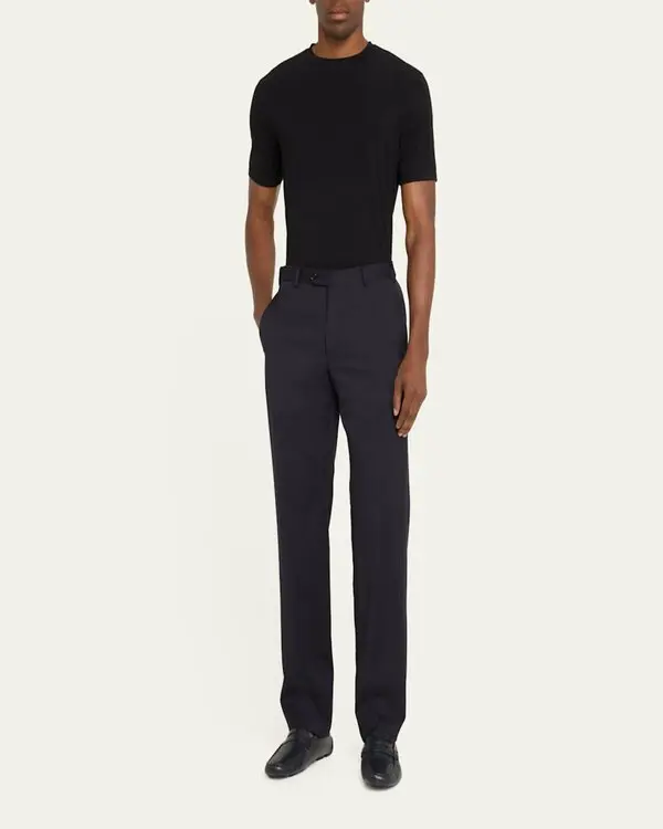 Giorgio Armani Textured Stretch T-shirt - Black