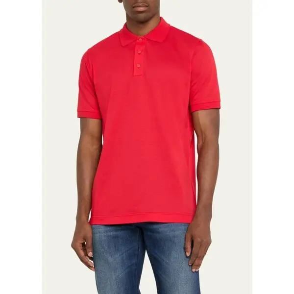 Kiton Cotton Pique Polo Shirt