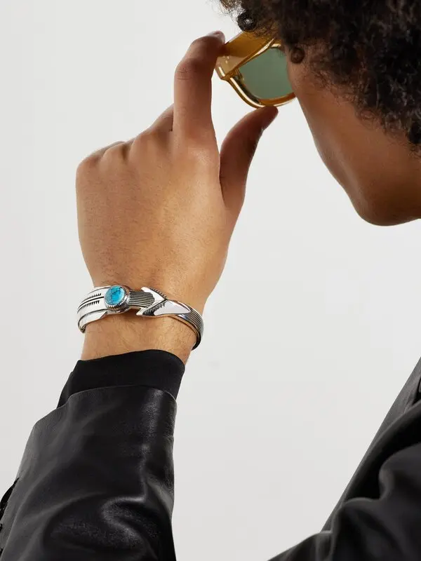 JACQUES MARIE MAGE Natrona And Turquoise Cuff