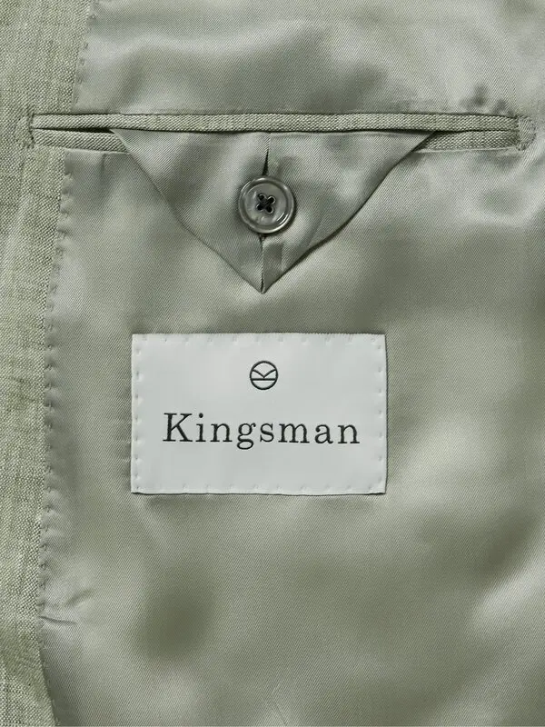 Kingsman Double-breasted Linen Suit Jacket