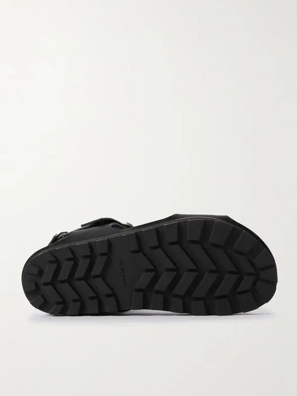 JIL SANDER Buckled Leather Sandals