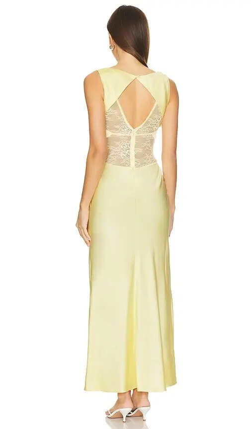 chinese dress ladies Lexington Draped Shoulder Criss-Cross Back Maxi Dress Oyster Selfie Leslie