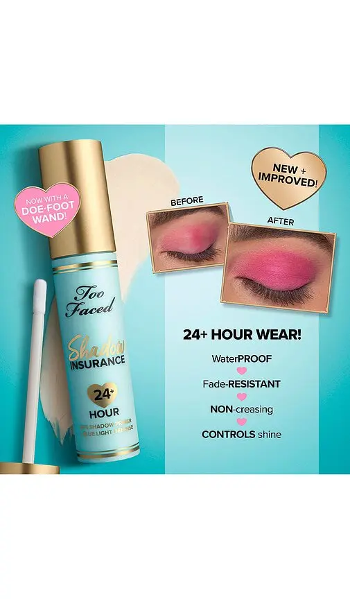 TOO FACED Shadow Insurance 24-hour Eyeshadow Primer In White