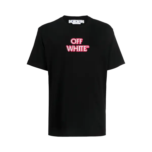 Off-White Emotion Neon Slim Short-sleeve Tee - Black