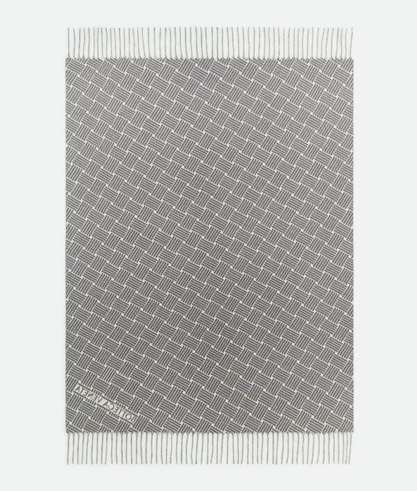 Bottega Veneta Cashmere Blanket With Intreccio Motif