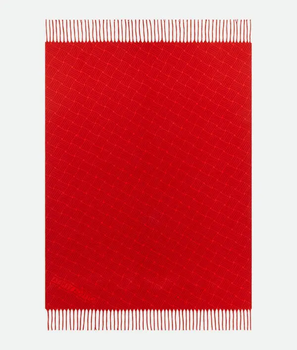 Bottega Veneta Cashmere Blanket With Intreccio Motif