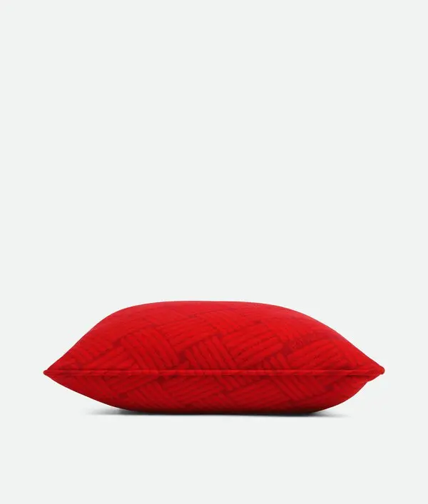 Bottega Veneta Cashmere Cushion With Intreccio Motif