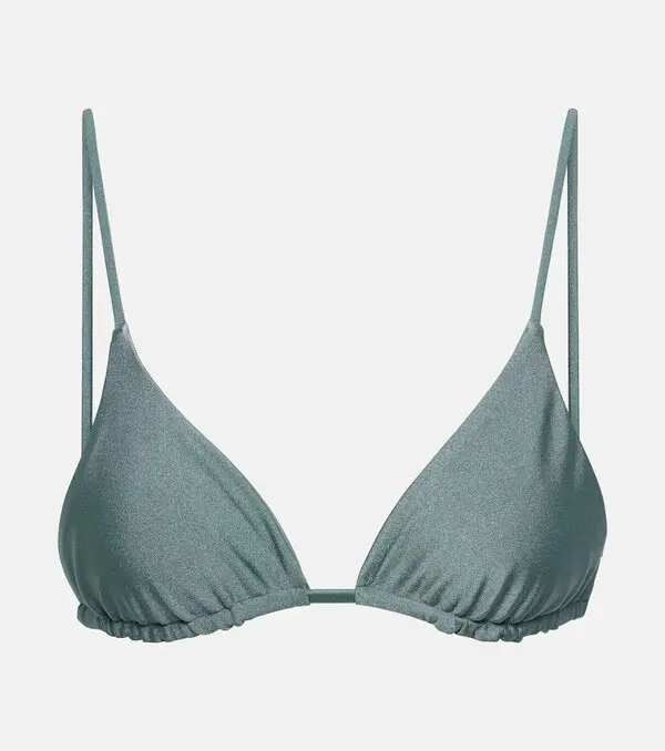 Jade Swim Via Triangle Bikini Top - Blue