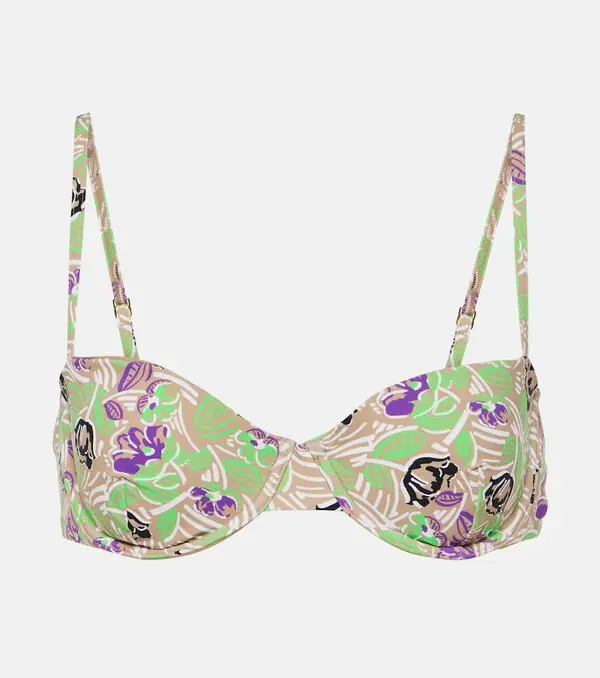 Tory Burch Floral Bikini Top - Multicoloured