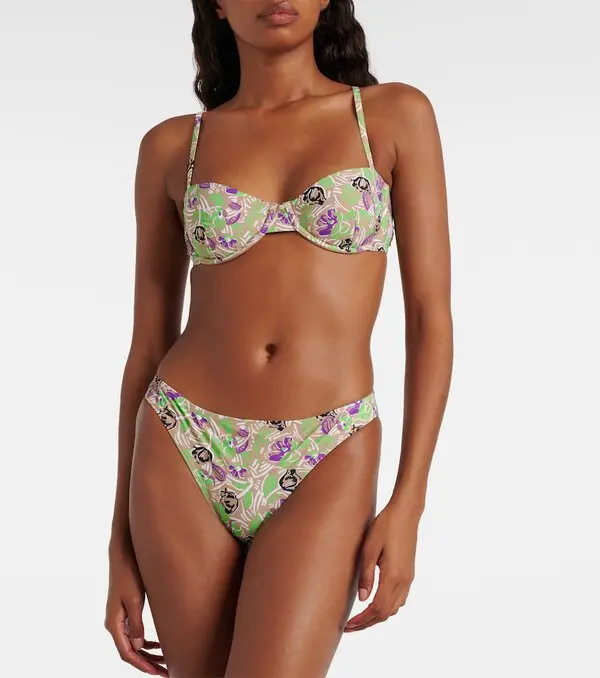 Tory Burch Floral Bikini Top - Multicoloured
