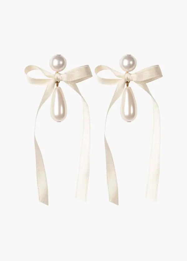 JENNIFER BEHR Sylvie Earrings - Cream