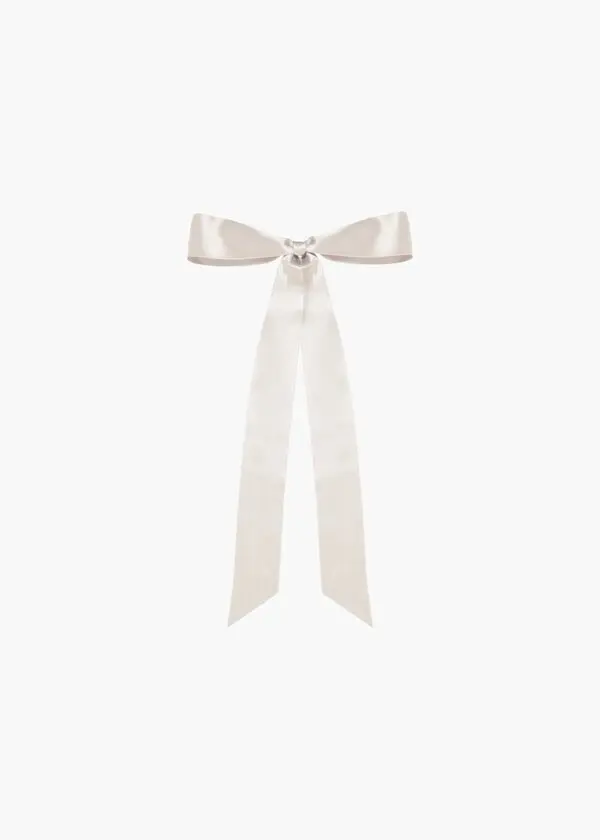 JENNIFER BEHR Darla Bow Barrette - Ivory