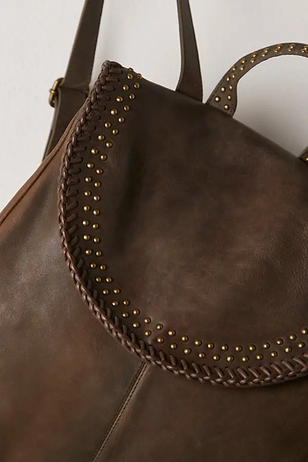 Free People Portia Leather Backpack In Rock - 60% Off  display picture 1