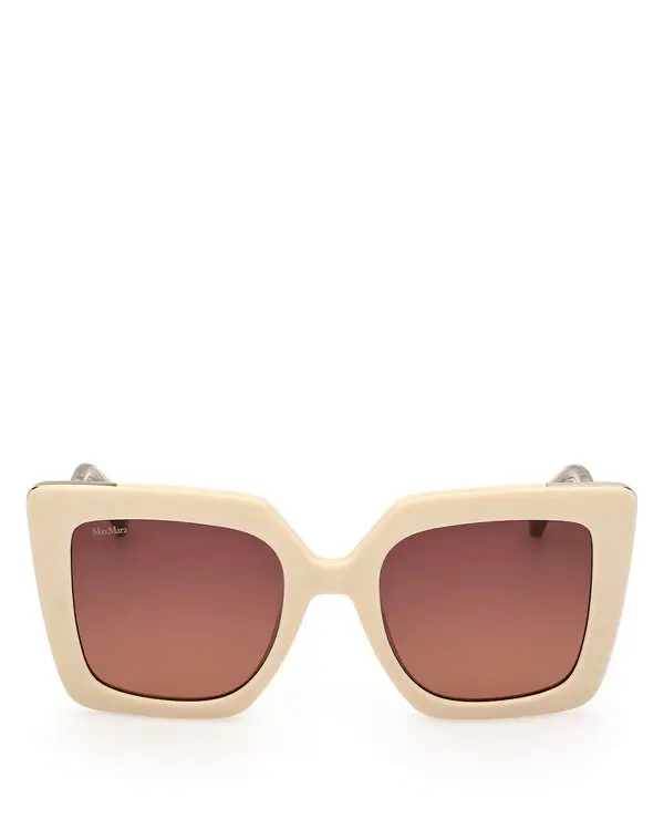 Max Mara Cat Eye Sunglasses, 52mm - Tan/Brown Gradient  display picture 1