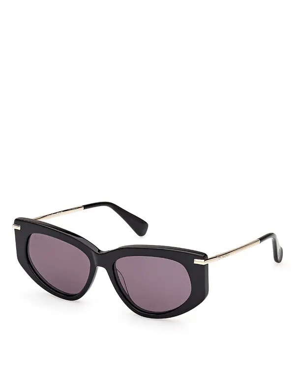Max Mara Round Frame Sunglasses - Black/purple Solid