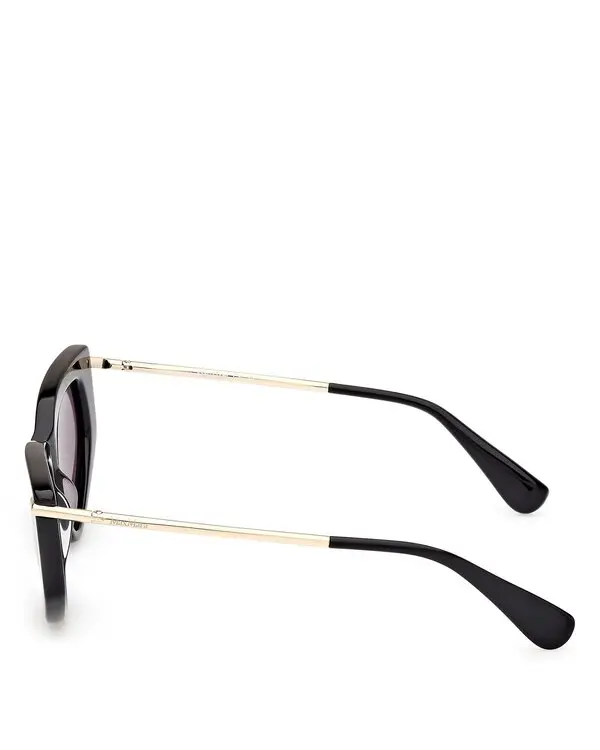 Max Mara Round Frame Sunglasses - Black/purple Solid