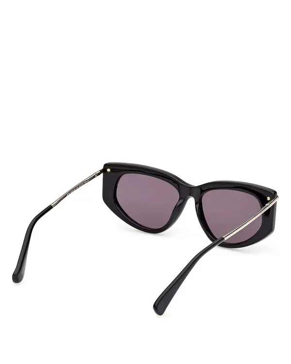 Max Mara Round Frame Sunglasses - Black/purple Solid