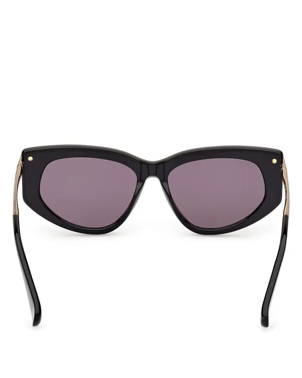 Max Mara Round Frame Sunglasses - Black/purple Solid