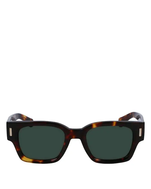 FERRAGAMO Rivet Square Sunglasses - Dark Tortoise