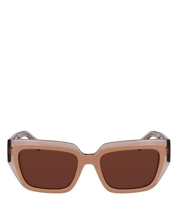 FERRAGAMO Square Sunglasses, 55mm