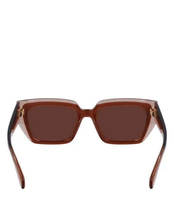 FERRAGAMO Square Sunglasses, 55mm