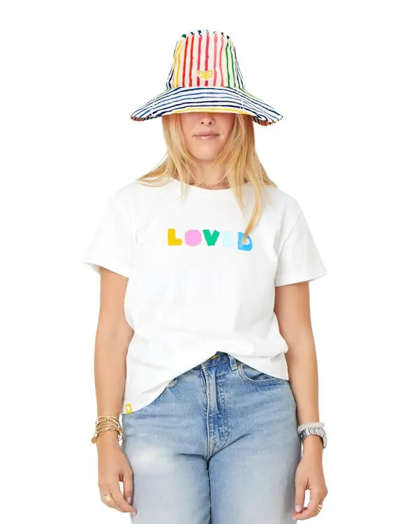 Anthropologie Kerri Rosenthal Sunny Daze Hat Kerri Rosenthal Terry Cloth Sunny Daze Bucket Hat surf Blue  main image 4