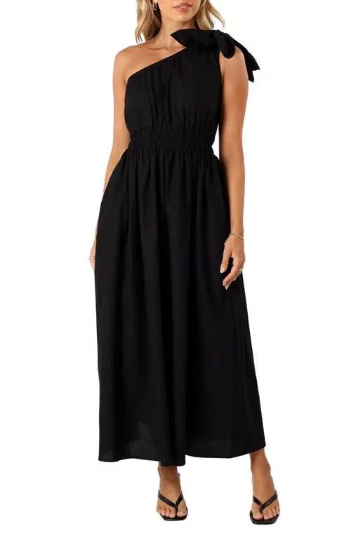 PETAL & PUP Kailey One-shoulder Dress - Black