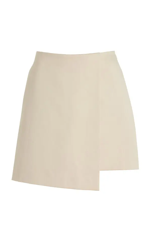 BY MALENE BIRGER Raye Cotton-blend Mini Wrap Skirt