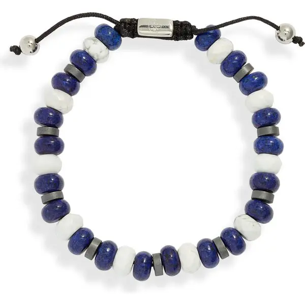 CLIFTON WILSON Stone Beaded Bracelet - Black