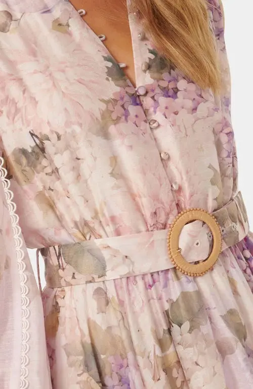 knee length dresses for ladies Floral Button Front Maxi Dress – The Dressing Room main image 1