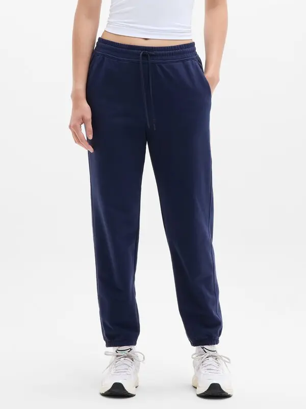 Athleta Retroterry Mid Rise Jogger - Navy
