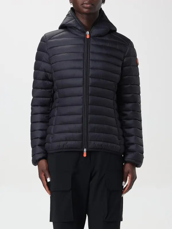 SAVE THE DUCK Daisy Quilted Down Jacket With Hood - Black
