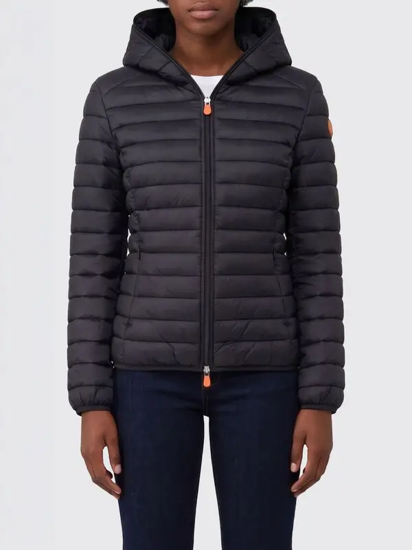 SAVE THE DUCK Daisy Quilted Down Jacket With Hood - Black