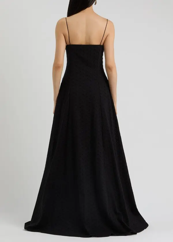 Bernadette Aria Eyelet-embroidered Maxi Dress