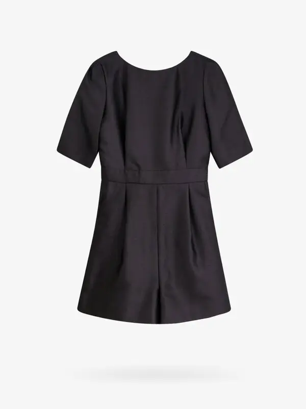 Max Mara Silk And Cotton Jumpsuit - Black