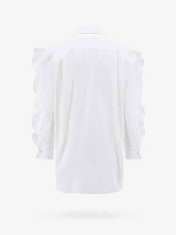 Max Mara Cotton Shirt With Ruffle Detail